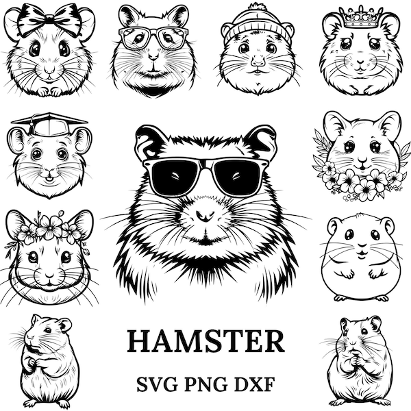 Hamster Svg - Etsy