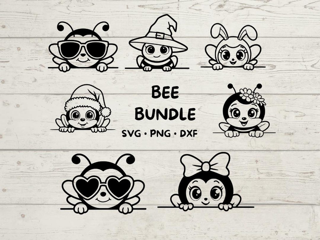 Bee Svg Bundle , Bee Svg , Bee Png, Bee Clipart, Bee Head, Bee Cut ...