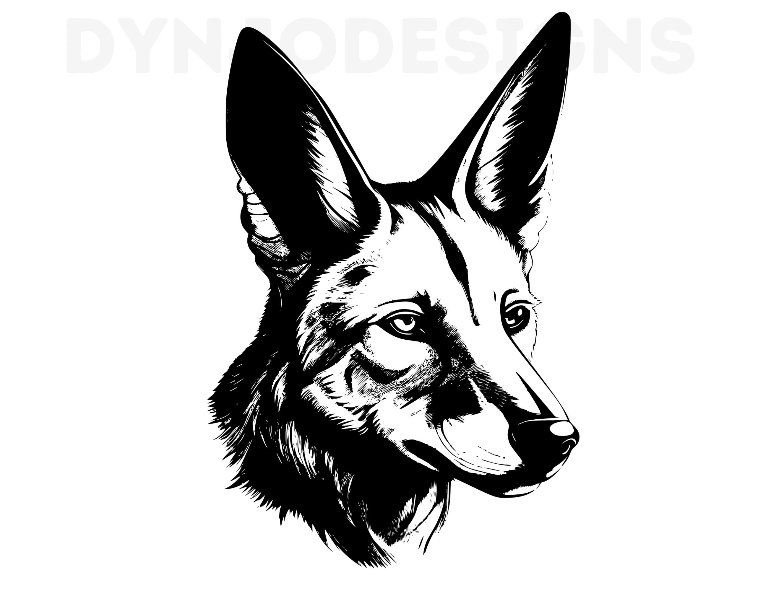Jackal Svg Jackal Clipart Jackal Png Jackal Head Jackal - Etsy Australia