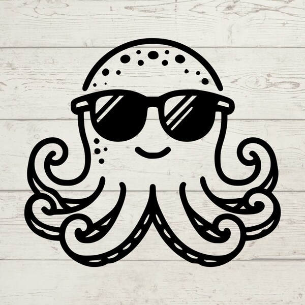 Octopus Svg - Etsy