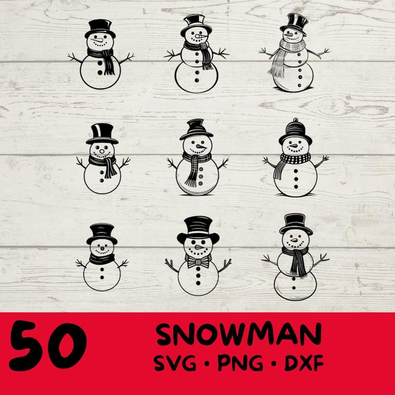 Snowman Svg File - Etsy