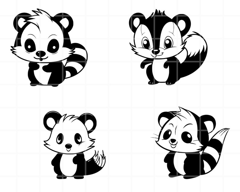 Skunk Svg Bundle Skunk Svg Cut Files for Cricut and Laser - Etsy
