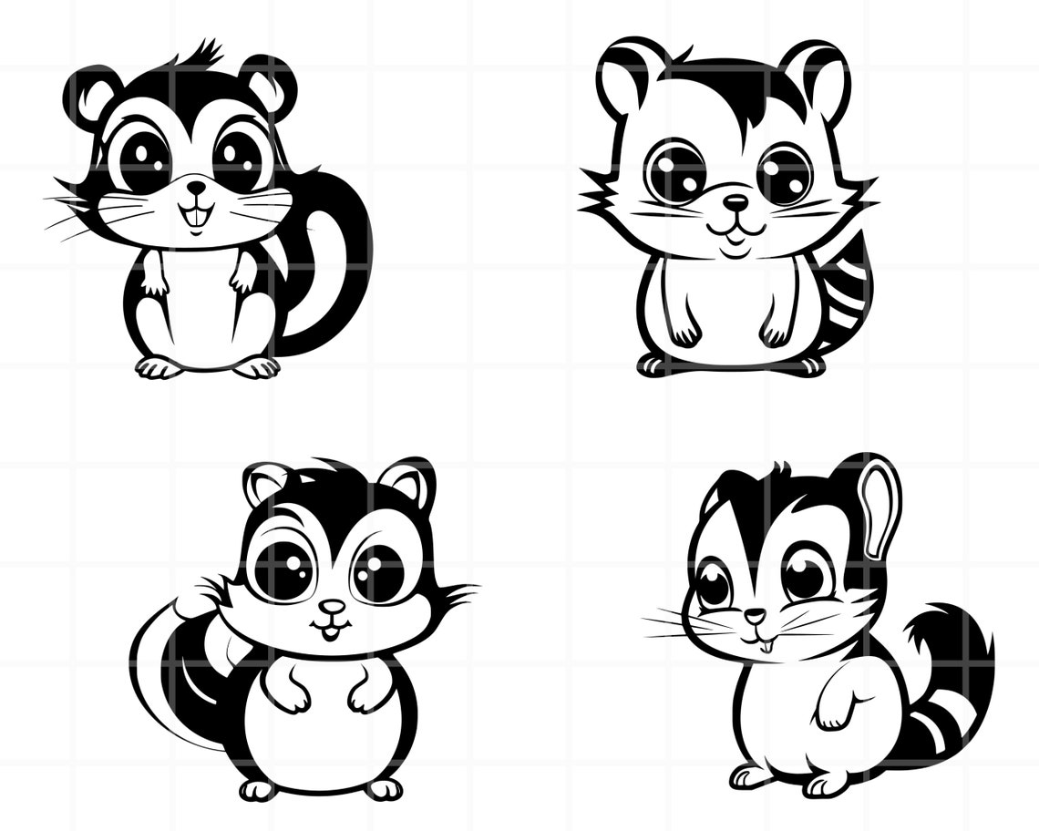 Chipmunk Svg Bundle Chipmunk Svg Cut Files for Cricut and - Etsy