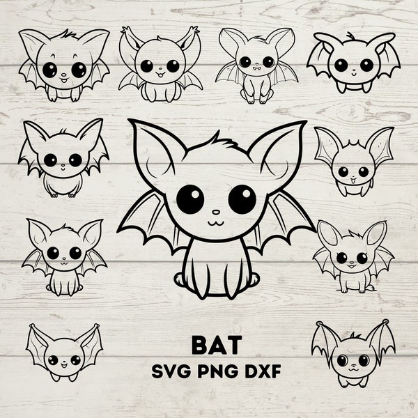 Bat Svg - Etsy