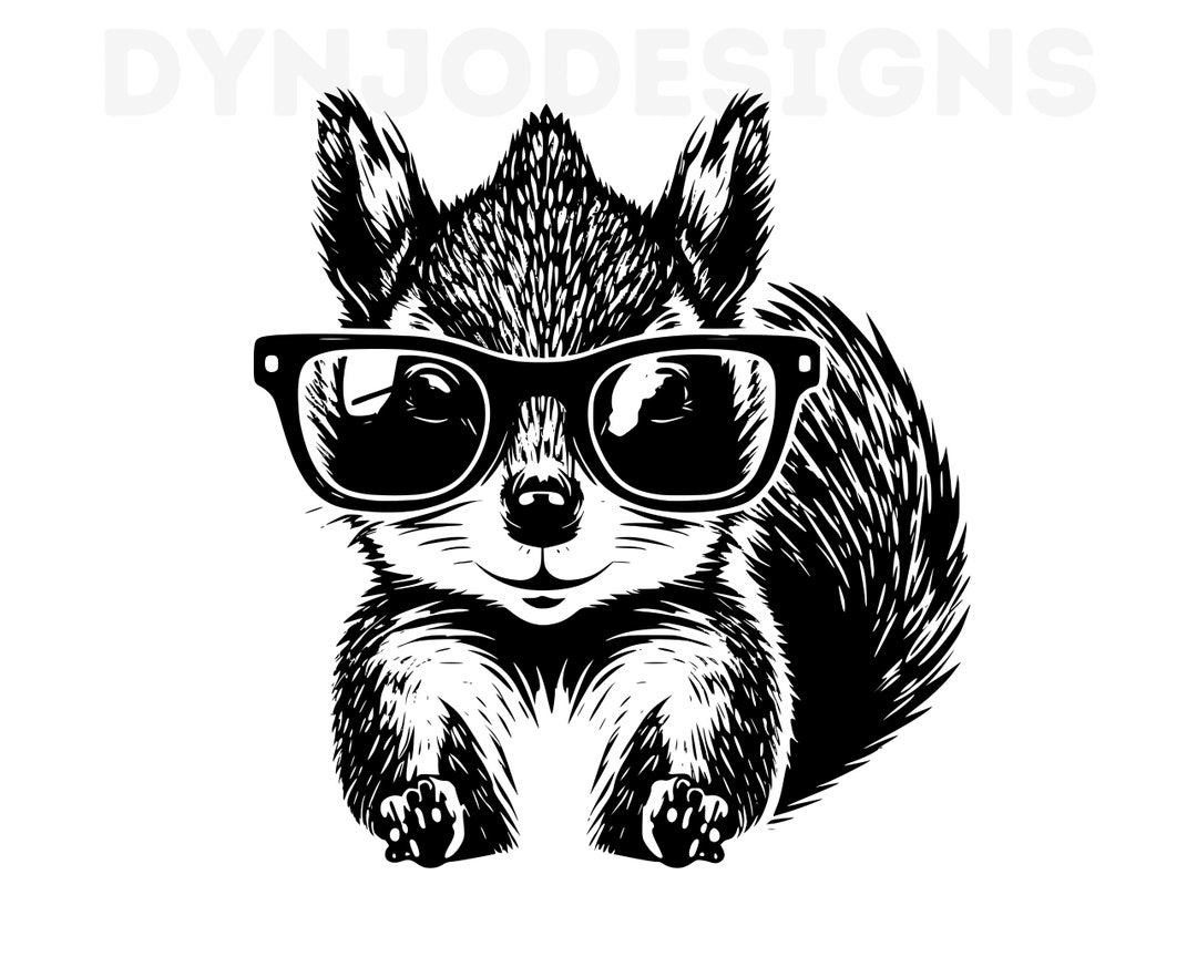 Squirrel With Sunglasses , Squirrel Svg ,summer T-shirt Designs - Etsy