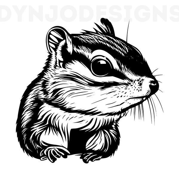 Chipmunk Art - Etsy