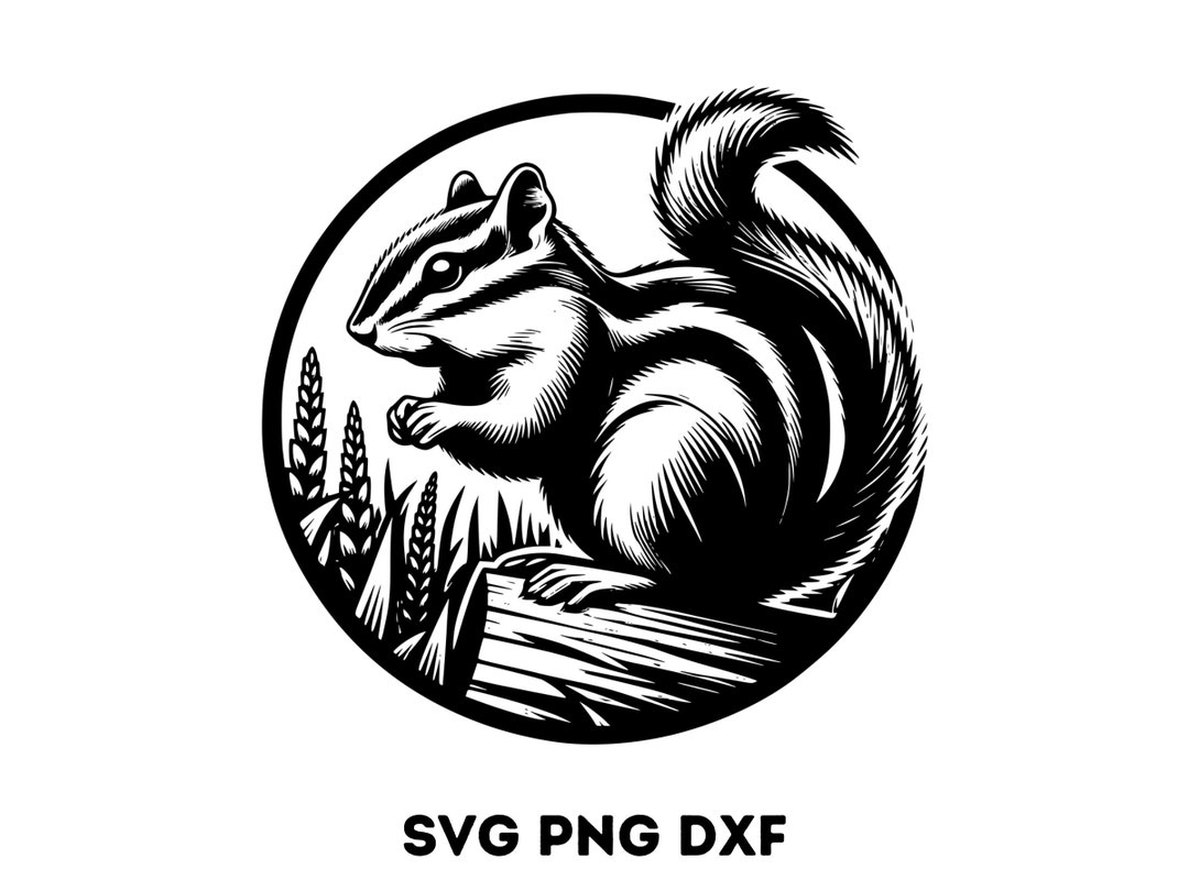 Chipmunk Svg , Chipmunk Png , Cut Files for Cricut , Laser Engraving ...