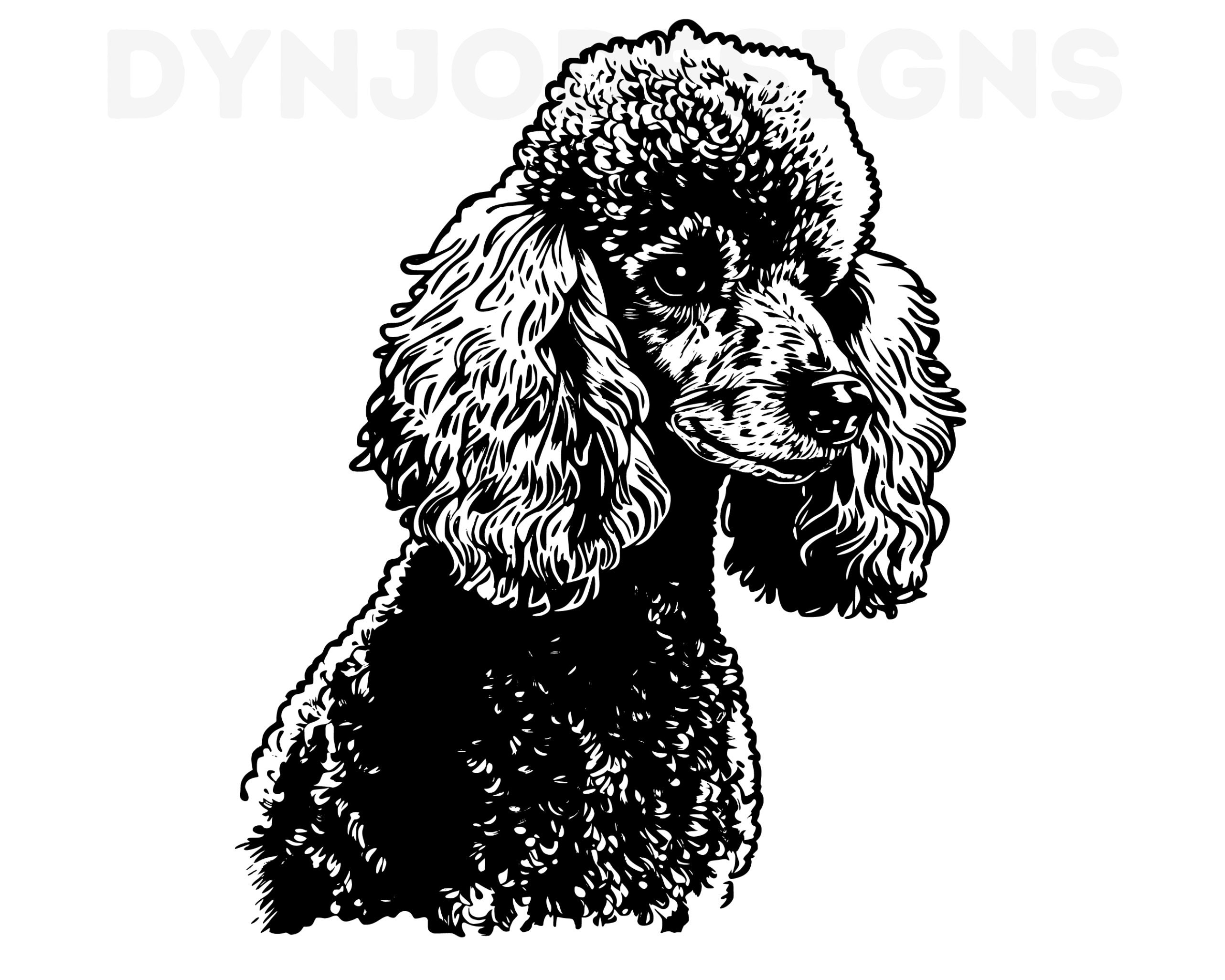 Poodle Head Silhouette