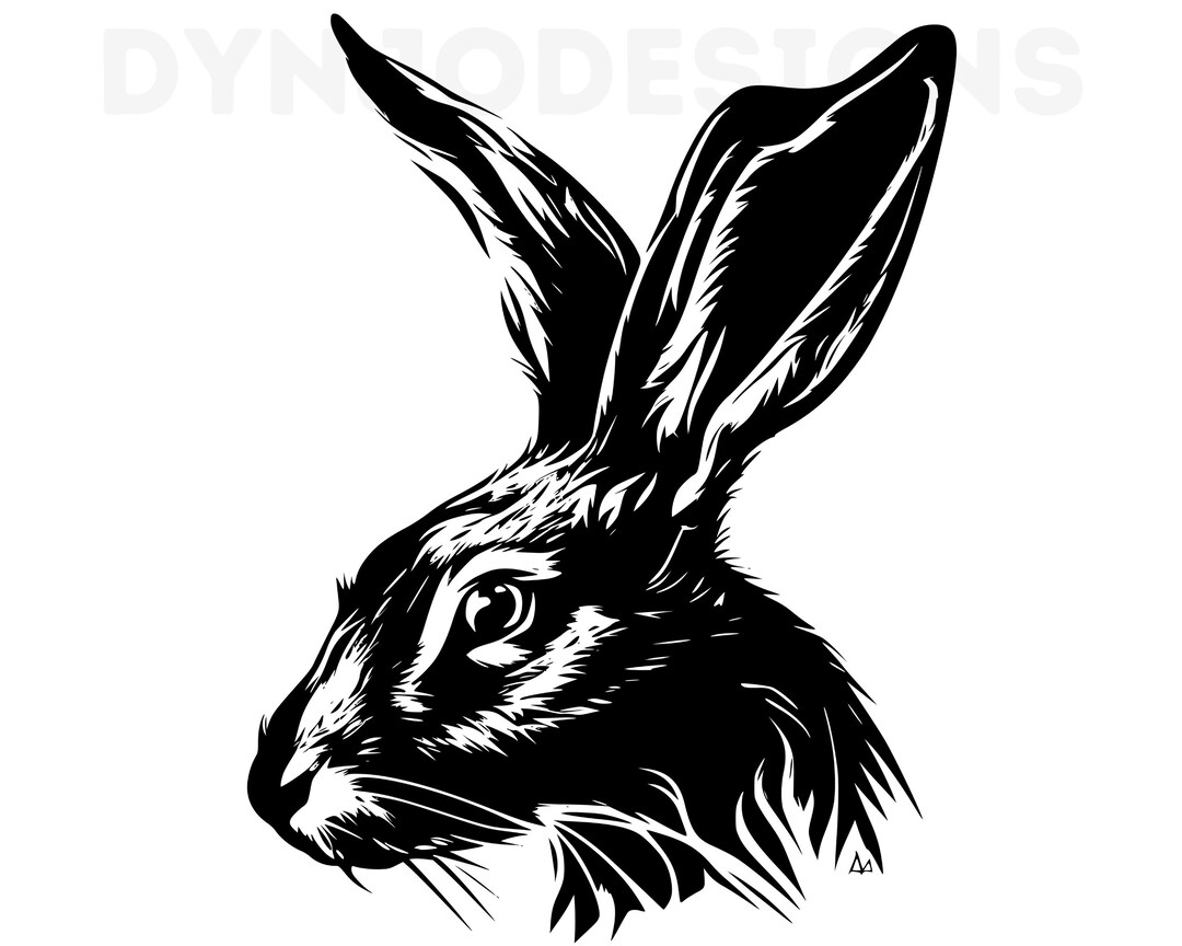 Hare Head Hare Svg Cut Files for Cricut Laser Engraving - Etsy Australia