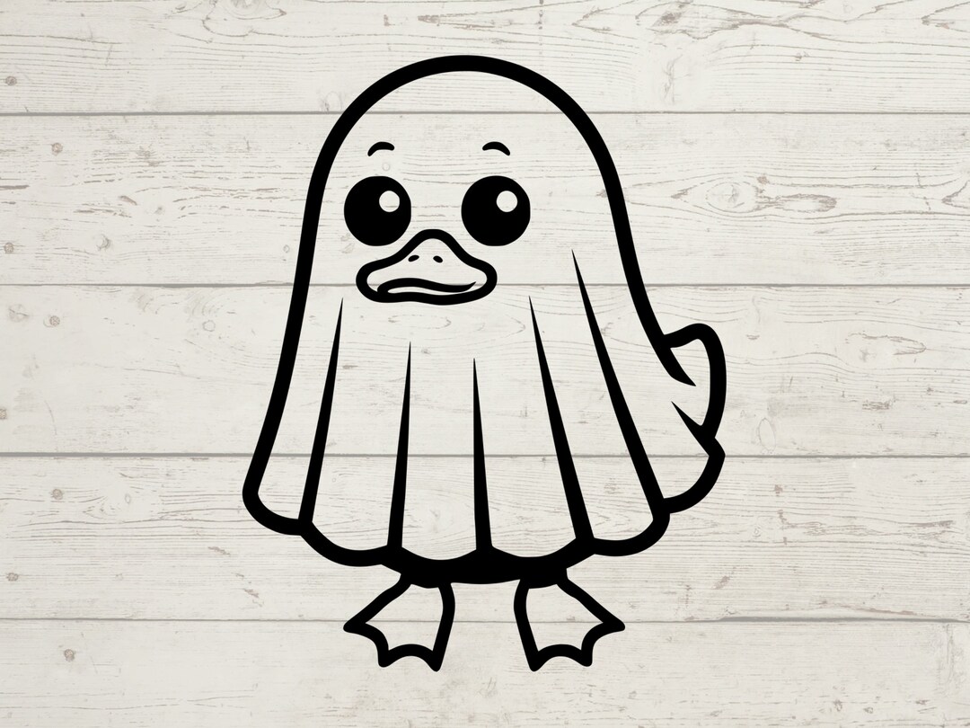 Halloween Duck Svg, Duck Svg, Duck Clipart, Duck Vector Dxf, Ghost Duck ...