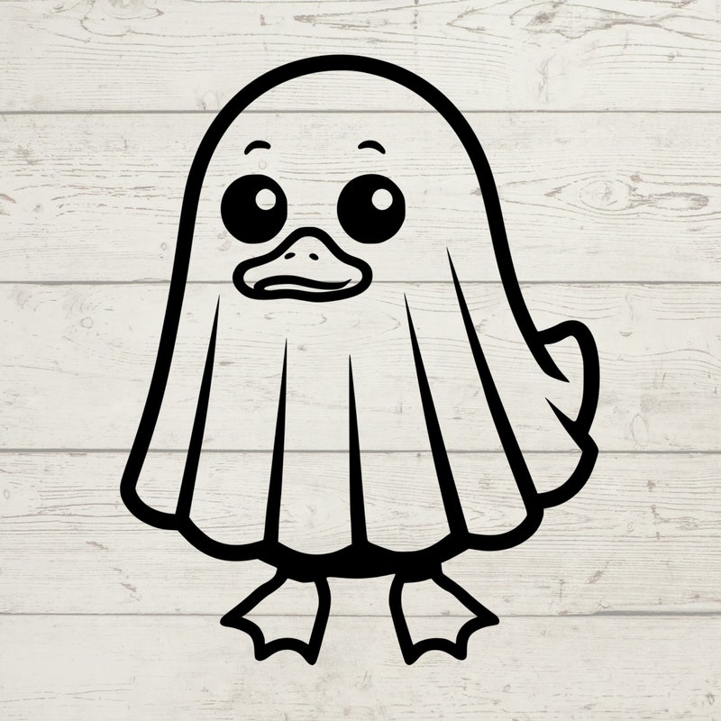 Duck Ghost Svg - Etsy