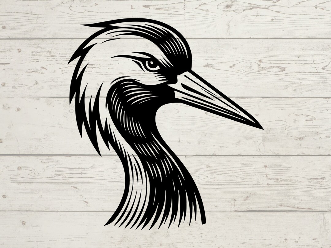 Crane Svg, Crane Clipart, Crane Png, Crane Head, Crane Cut Files for ...