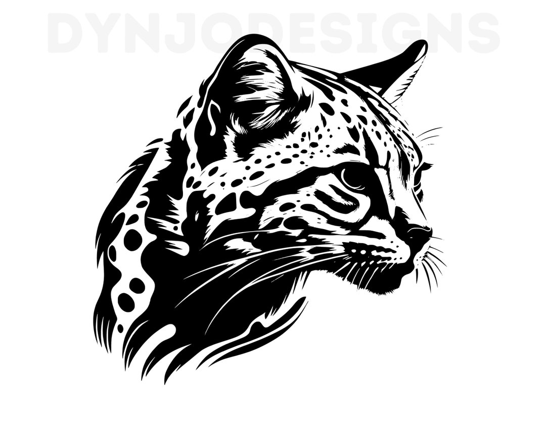 Ocelot Svg Ocelot Clipart Ocelot Png Ocelot Head Ocelot Cut Files For Cricut Ocelot