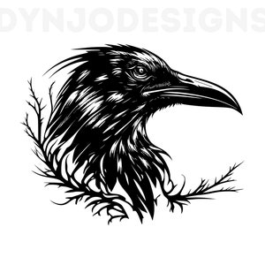 Crow Head Crow Svg Cut Files for Cricut Laser Engraving - Etsy