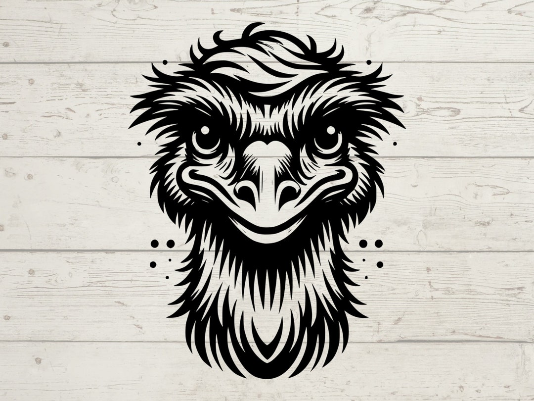 Emu Svg, Emu Clipart, Emu Png, Emu Head, Emu Cut Files for Cricut , Emu ...