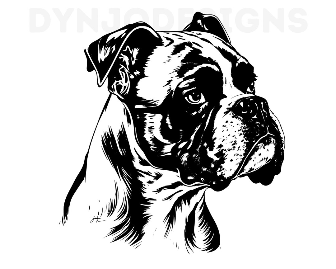 Boxer Svg Boxer Clipart Boxer Png Boxer Head Boxer Cut - Etsy