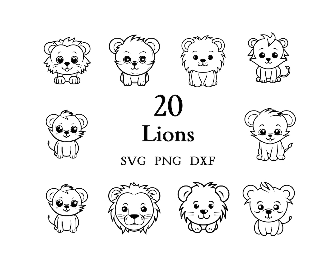 Lion Svg Bundle , Lion Svg , Cut Files for Cricut and Laser Engraving ...