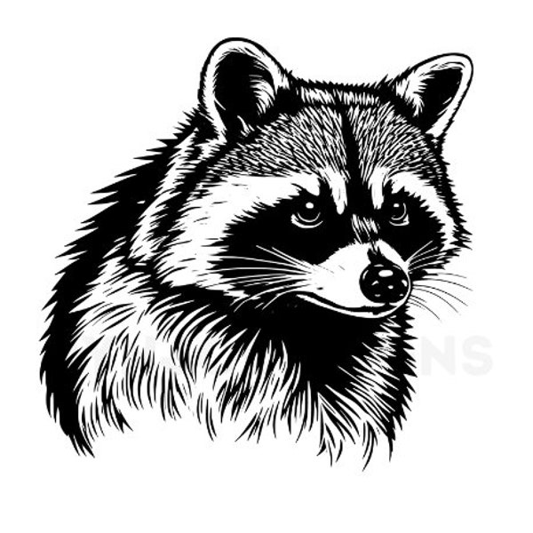 Corte mapache svg - Etsy México