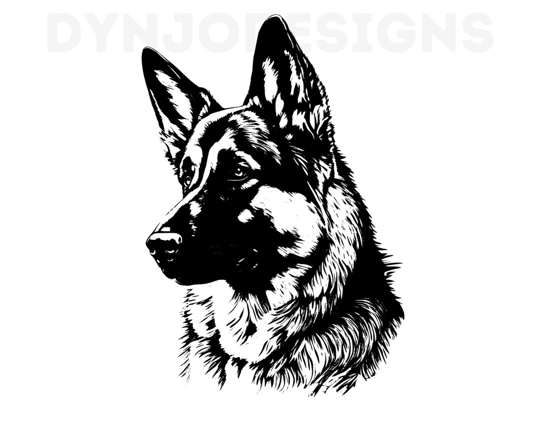 German Shepherd Svg, German Shepherd Clipart, German Shepherd Png ...