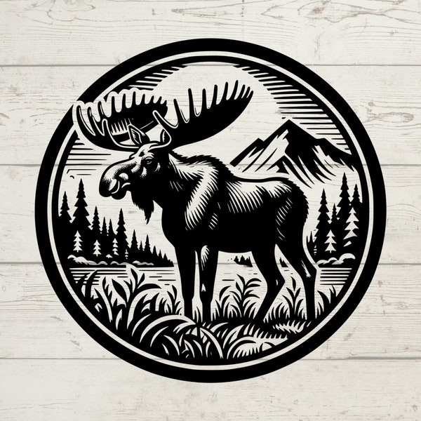 Moose Svg - Etsy