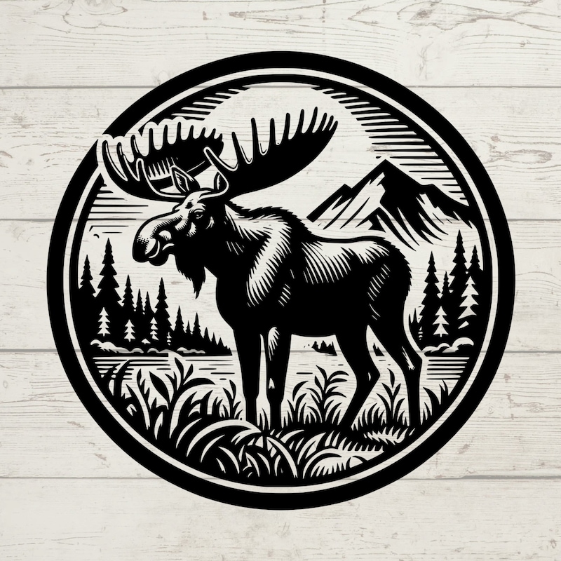 Moose Svg - Etsy