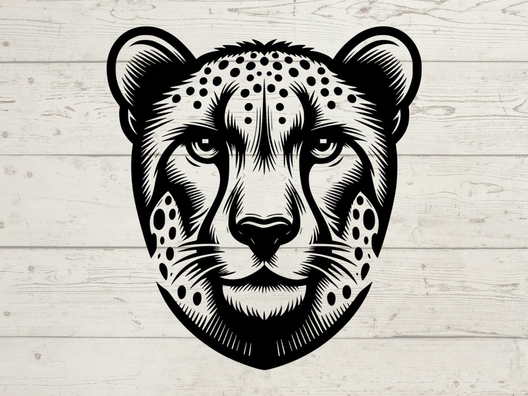 Cheetah Svg, Cheetah Clipart, Cheetah Png, Cheetah Head, Cheetah Cut ...