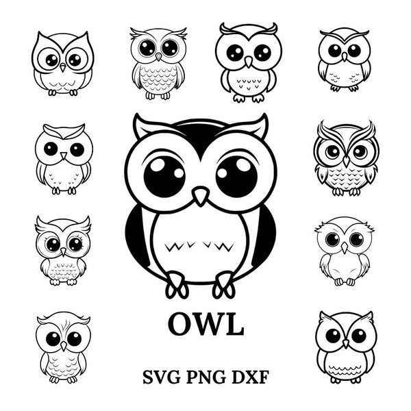 Owl Svg - Etsy