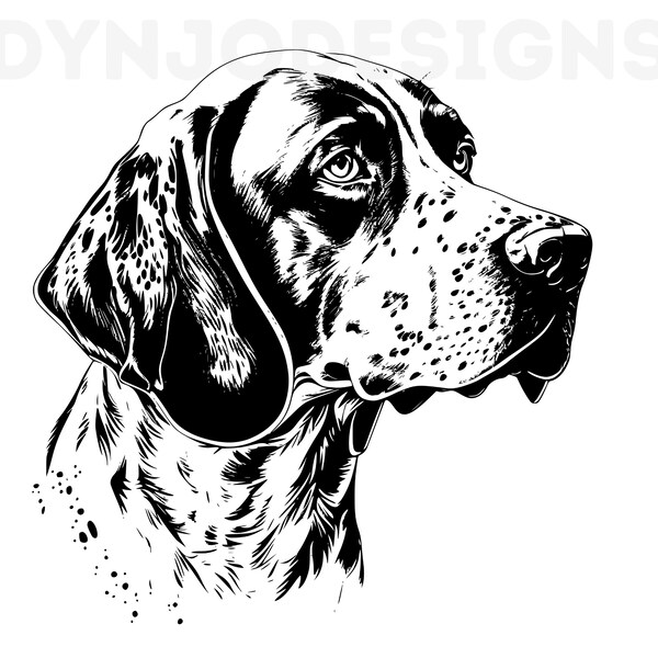 English Pointer Dog - Etsy