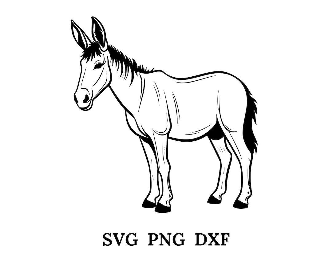 Donkey Svg, Donkey Png , Donkey Clipart, Donkey Cut File - Etsy