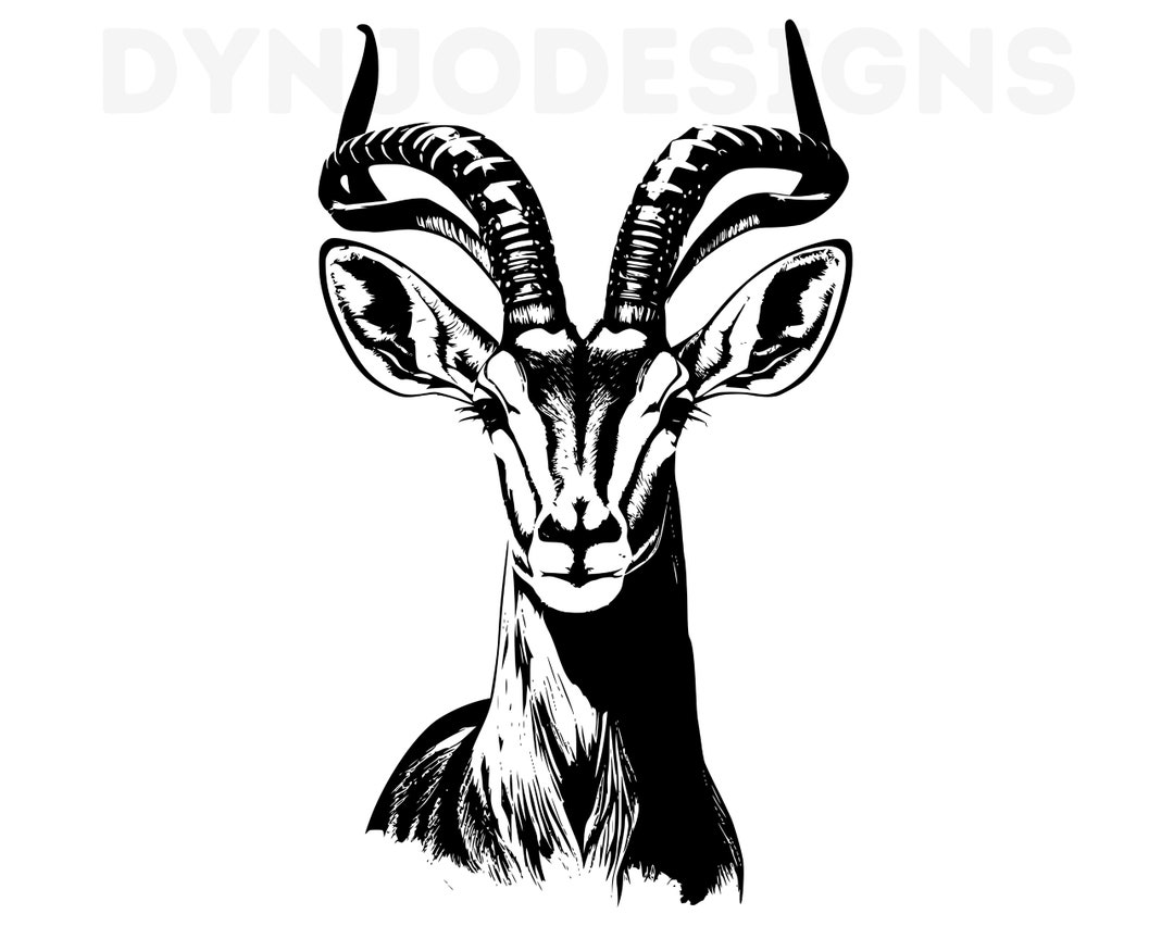 Gazelle Head , Gazelle Svg , Cut Files for Cricut , Laser Engraving ...