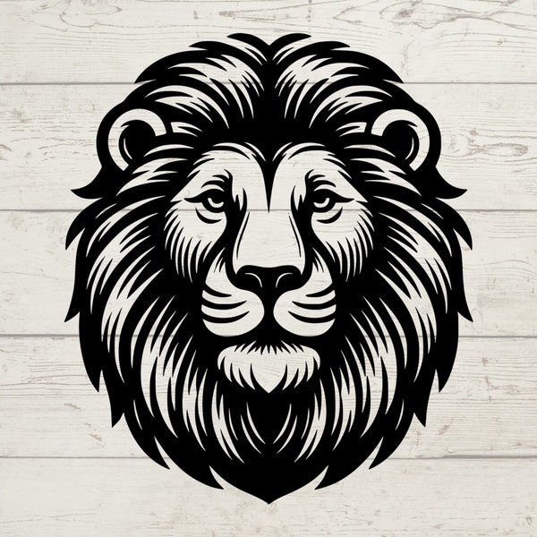 Lion Head Svg - Etsy