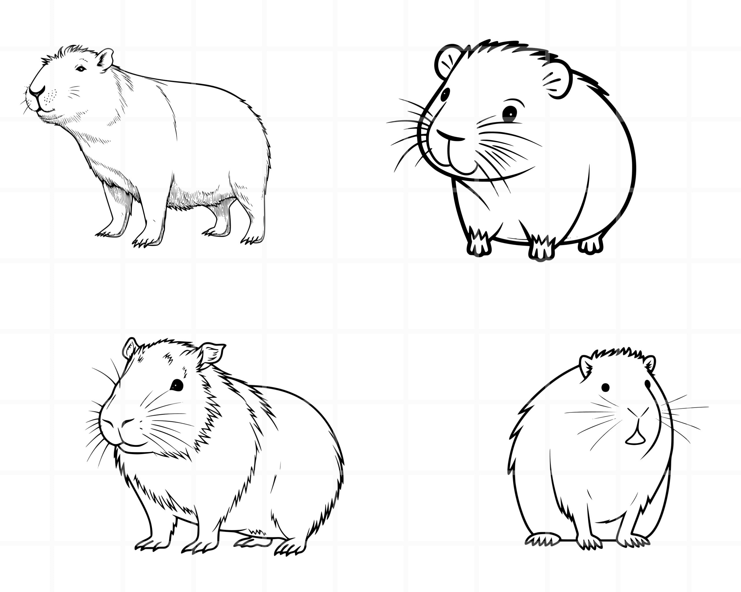 Capybara Svg Bundle Capybara Svg Cut Files for Cricut and - Etsy