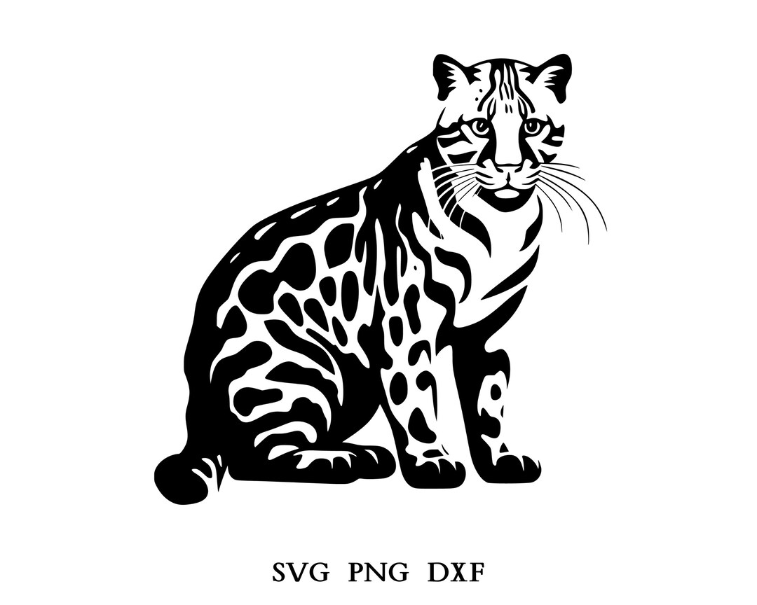 Ocelot SVG, Ocelot Clipart, Ocelot Png, Ocelot Kopf, Ocelot Cut Files ...