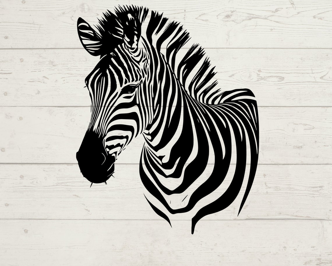 Zebra Svg Zebra Clipart Zebra Png Zebra Head Zebra Cut - Etsy UK