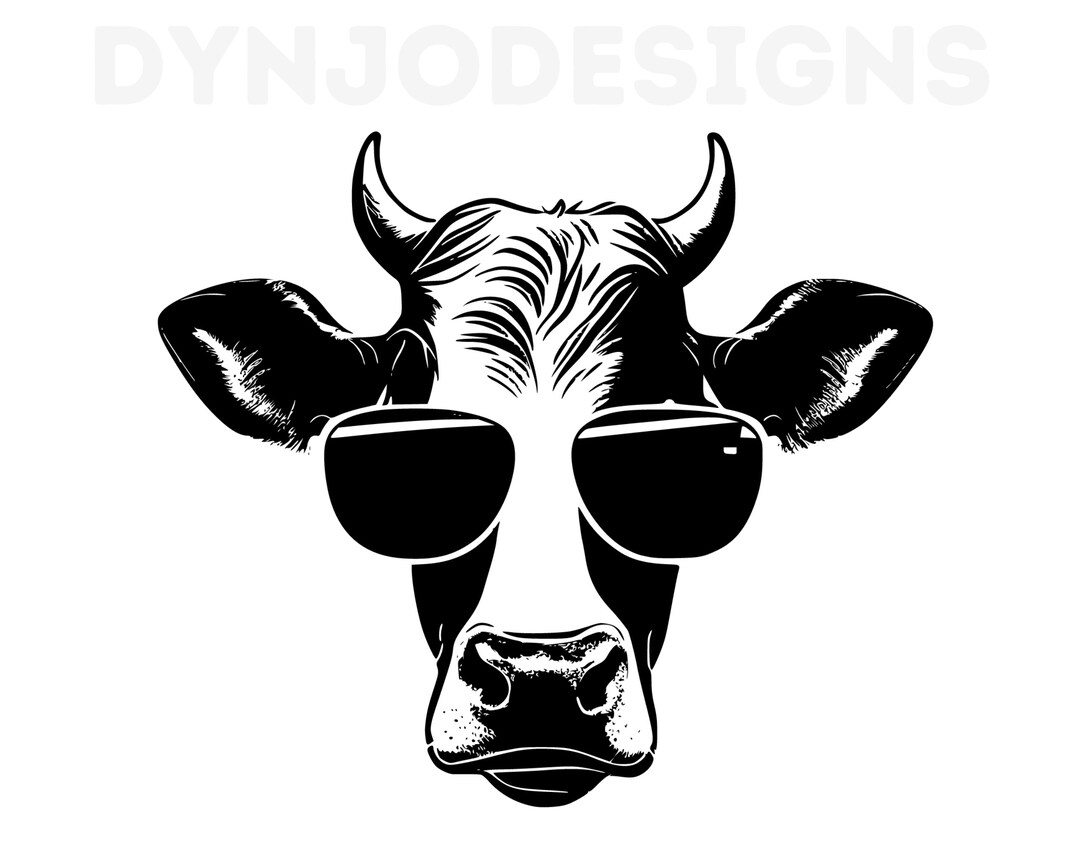 Cow With Sunglasses Cow Svg Summer T Shirt Designs Etsy