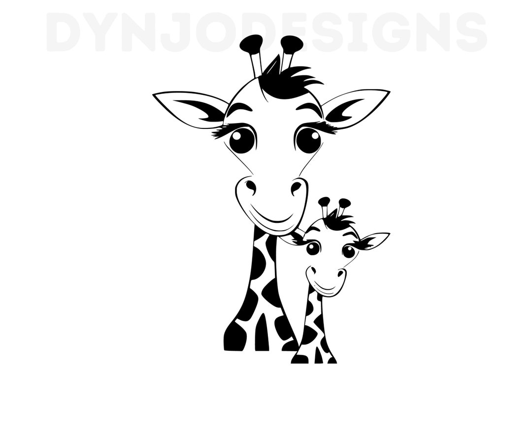 Jirafa Svg imágenes prediseñadas de jirafa jirafa png - Etsy España