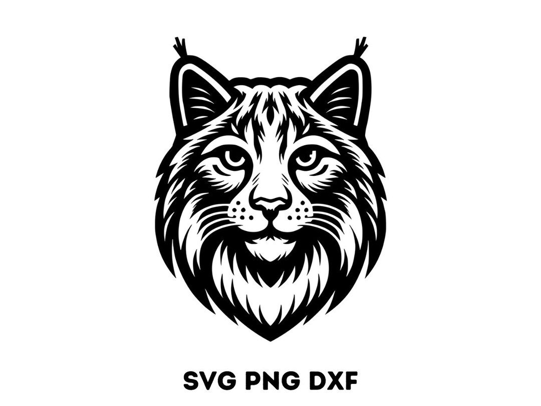 Bobcat Svg, Bobcat Clipart, Bobcat Png, Bobcat Head, Bobcat Cut Files ...
