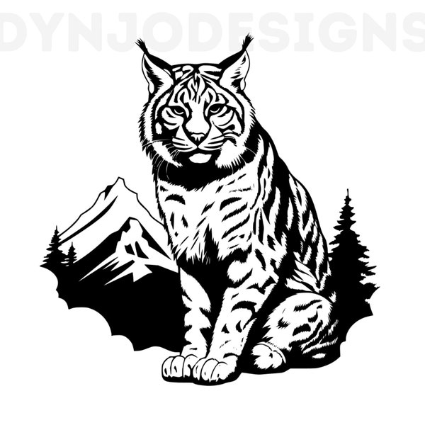 Bobcat Svg - Etsy