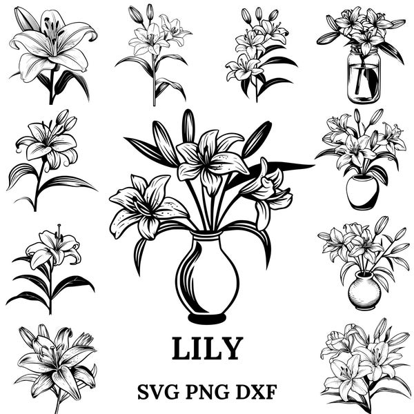 Lily Svg - Etsy