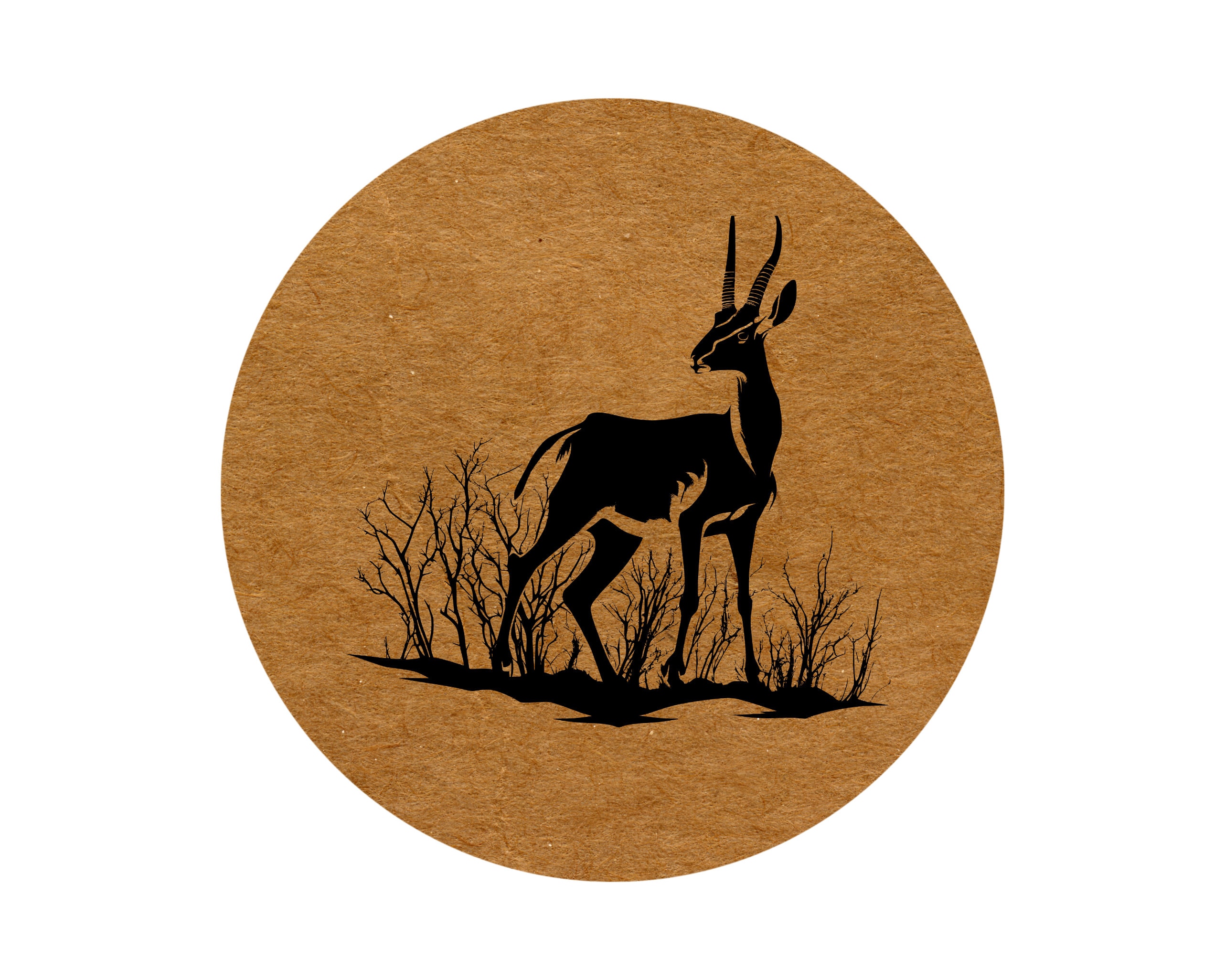 Gazelle Head Silhouette