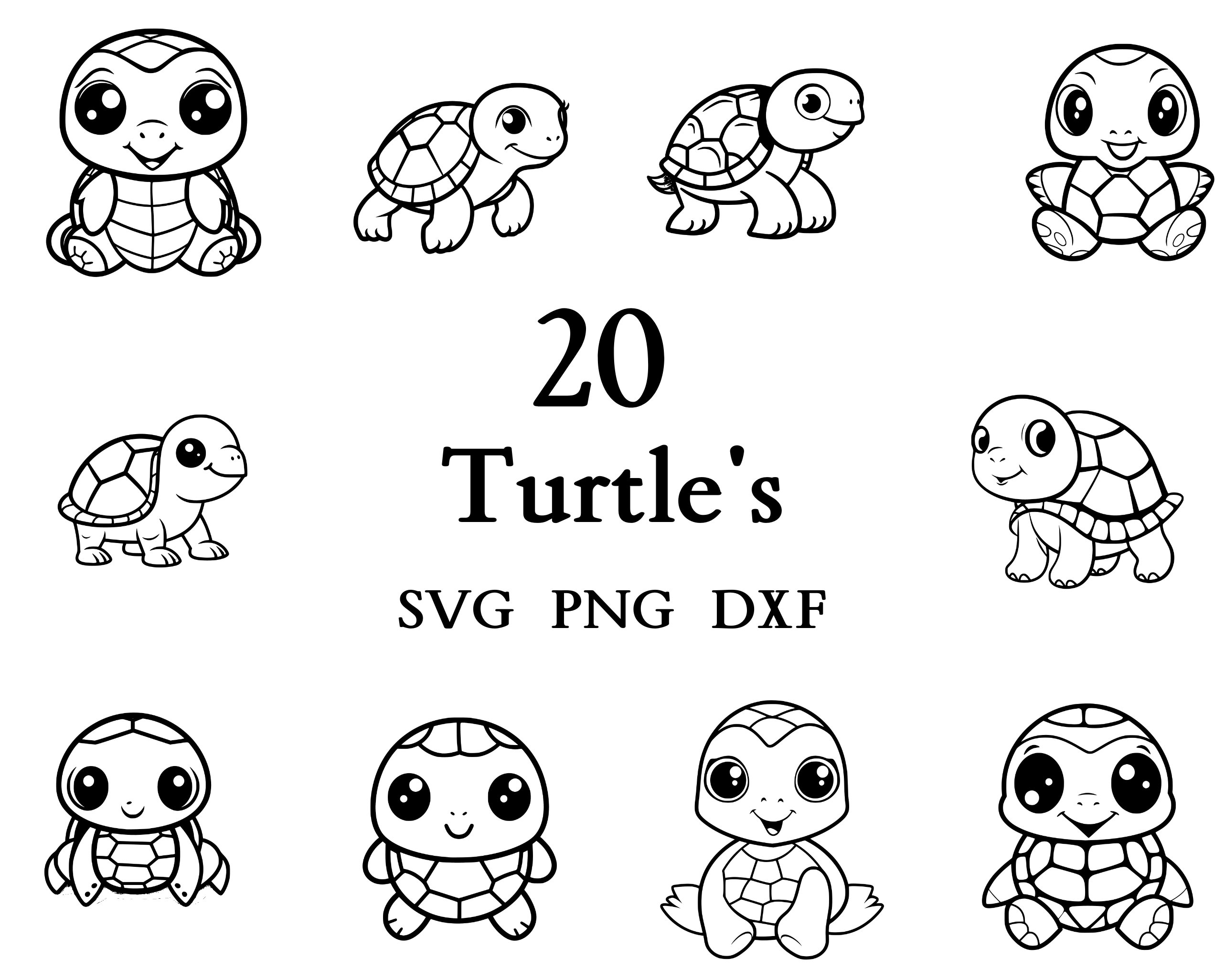 Turtle Svg Bundle Turtle Svg Cut Files for Cricut and - Etsy Canada