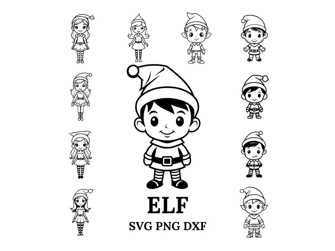 Christmas Elf Svg Bundle , Elf Svg , Cut Files for Cricut and Laser ...