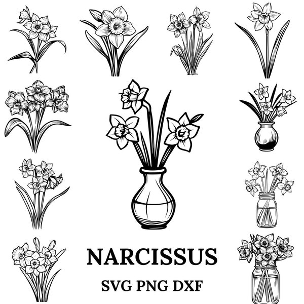 Narcissus Svg - Etsy