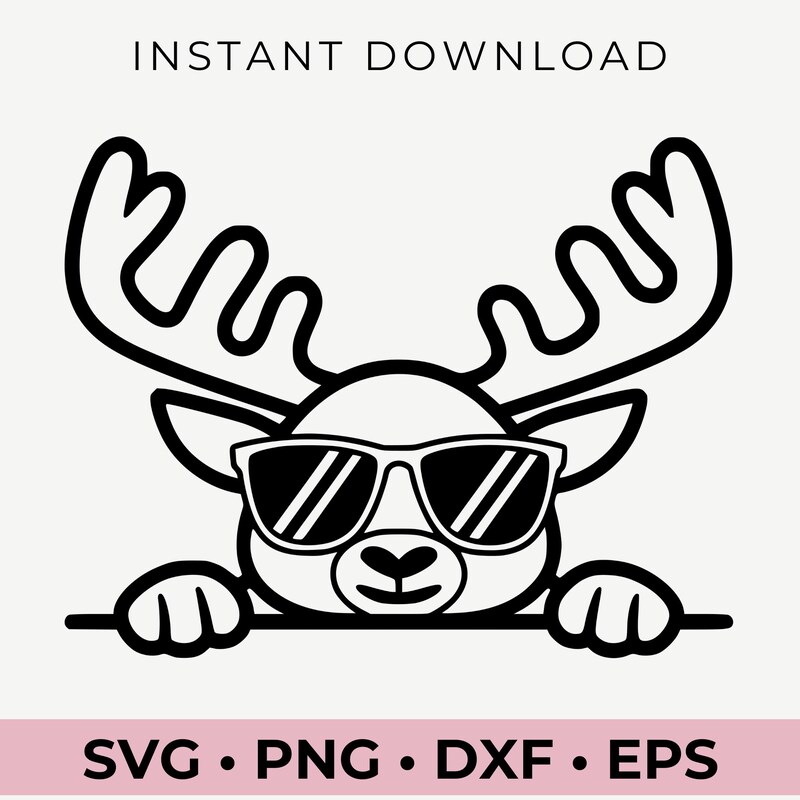 Caribou Clip Art - Etsy
