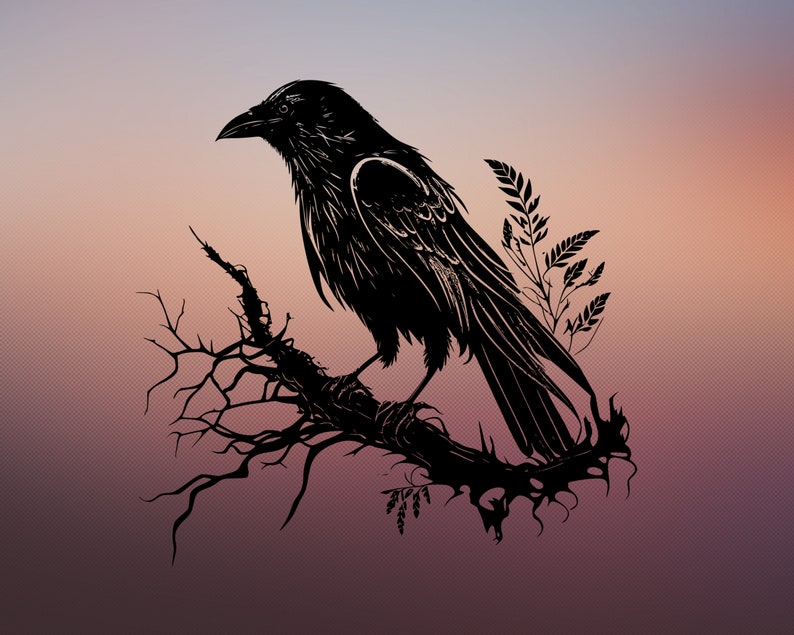 Crow Svg Crow Clipart Crow Png Crow Head Crow Cut Files - Etsy Canada