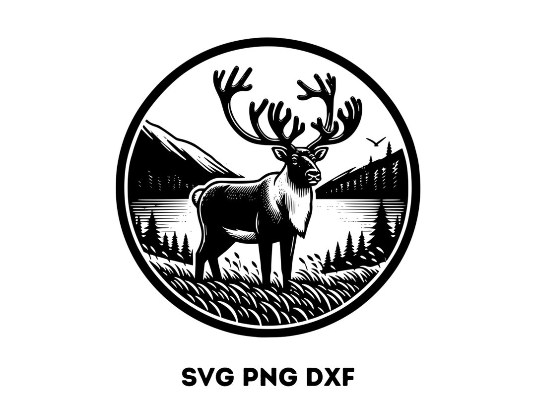 Caribou Svg, Caribou Clipart, Caribou Png, Caribou Head, Caribou Cut ...