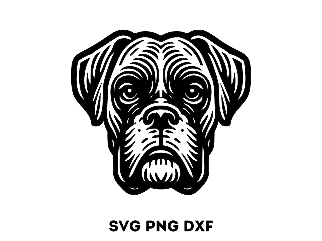 Boxer Svg, Boxer Clipart, Boxer Png, Boxer Head, Boxer Cut Files for ...