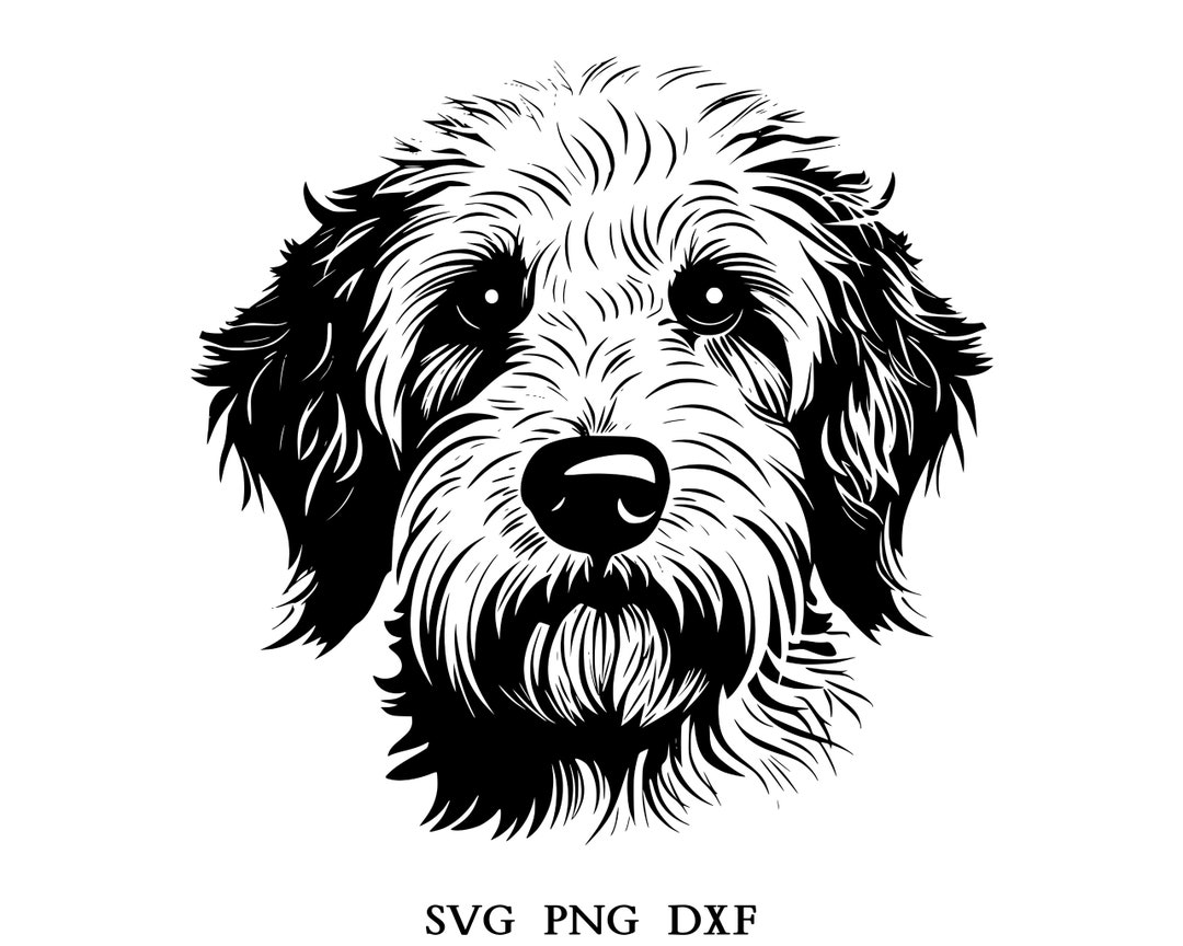 Labradoodle Dog Head Svg , Dog Svg , Cut Files for Cricut , Laser ...