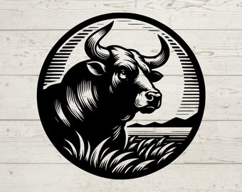 Bull SVG Bundle Bull PNG Bundle Bull Clipart Bull SVG Cut Files for ...