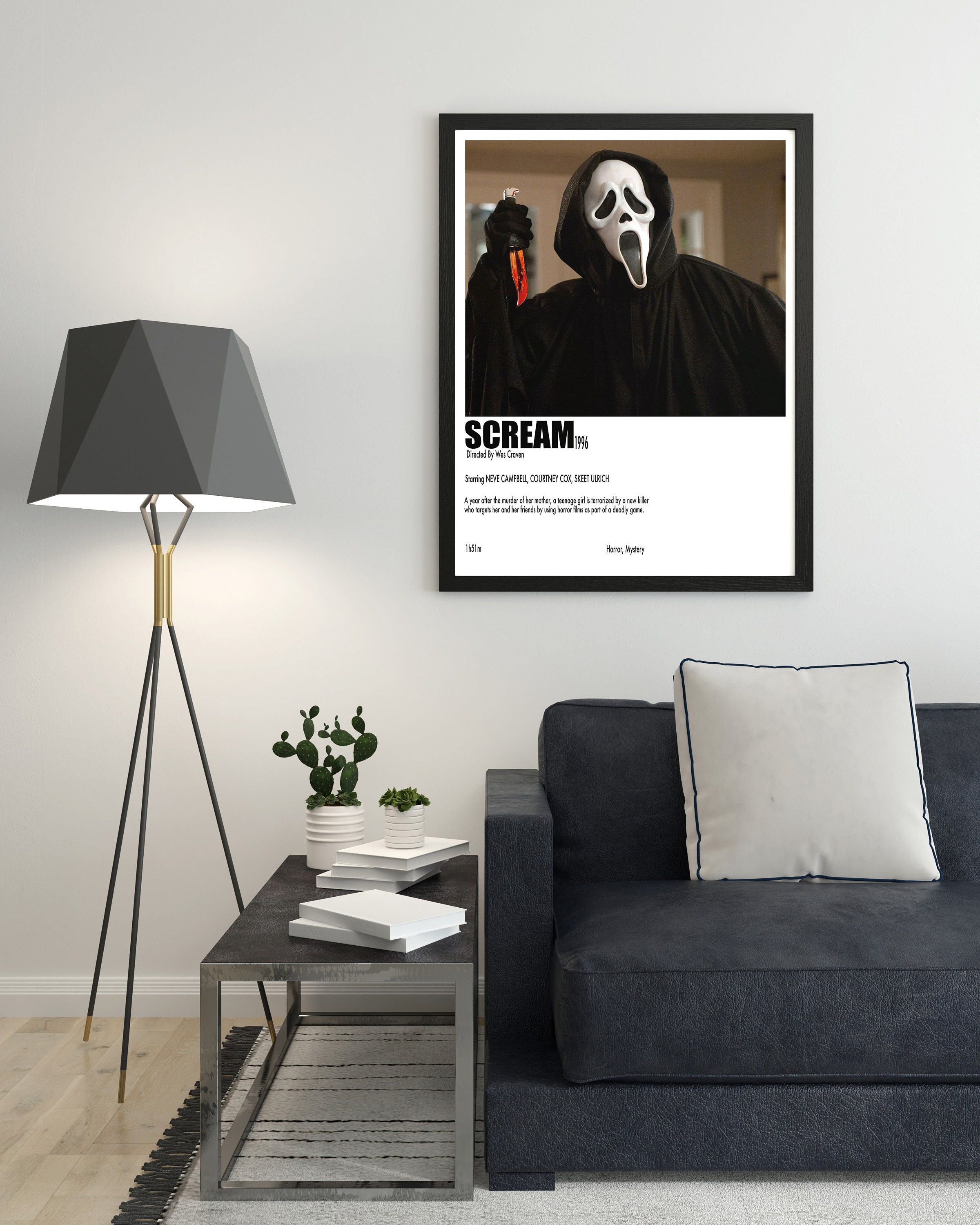 Scream Minimalist Horror Movie Poster Horror Movie Art Print Ghostface Poster Modern Art Print ...